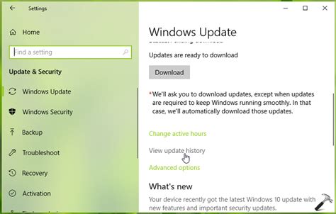 How To View Installed Update History In Windows