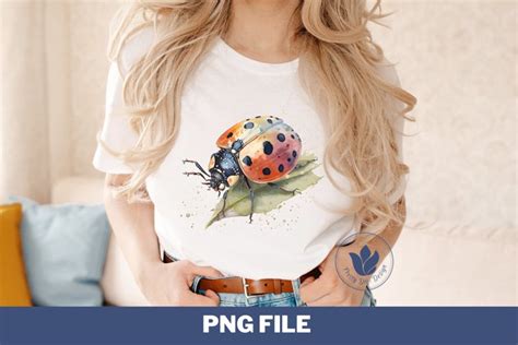 Ladybug Watercolor Png Sublimation