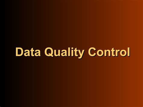 Data Quality Presentationppt