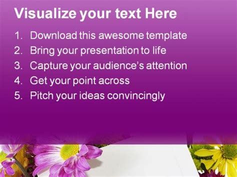 Spring Flowers Beauty PowerPoint Background And Template 1210