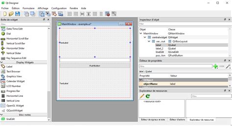 qtDesigner Base de données 2 420 3B4 VI