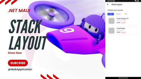 Stack Layout Vertical And Horizontal Stacklayout Youtube