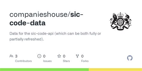 GitHub Companieshouse Sic Code Data Data For The Sic Code Api Which Can Be Both Fully Or