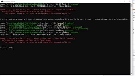 Angular Reference To A Non Exported Function In Environment