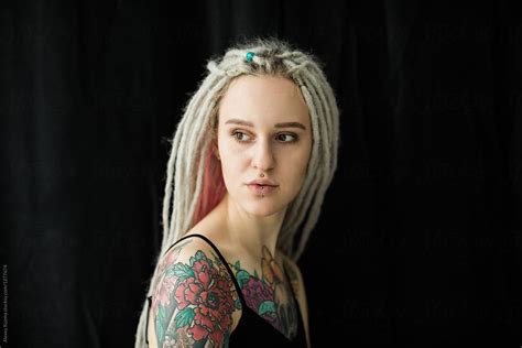 Dreadlocked Young Woman By Stocksy Contributor Alexey Kuzma Stocksy