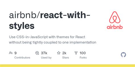 Github Airbnbreact With Styles Use Css In Javascript With Themes For React Without Being