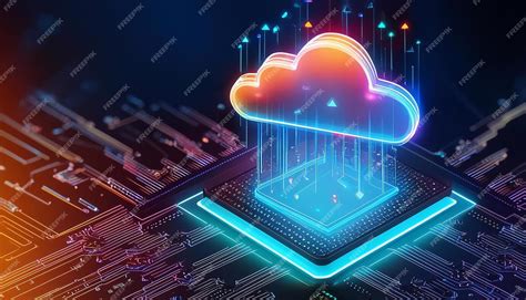 Cloud Computing And Database Concept Cloud Storage Premium Ai Generated Image