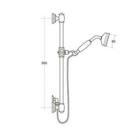 Ideal Standard Trevi Traditional Shower Hose Riser Kit Tradition E4535AA Plumbing Gear