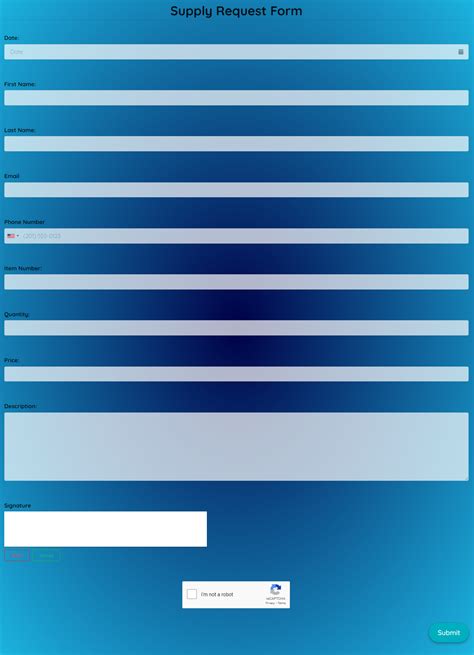 Free Supply Request Form Template Formplus