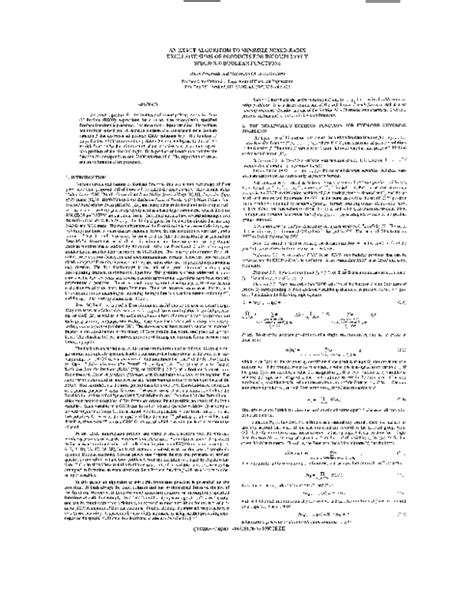 Pdf An Exact Algorithm To Minimize Mixed Radix Exclusive Sums Of