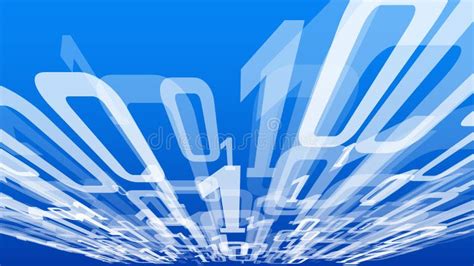 Cyberspace Background Binary Code Vector Chaos Stock Vector