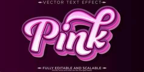 Premium Vector Princess Text Effect Editable Queen And Pink Text Style