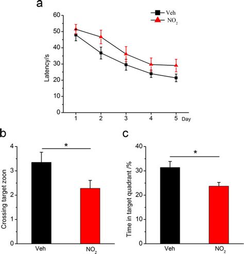 no2 inhalation aggravates spatial learning and memory deterioration in
