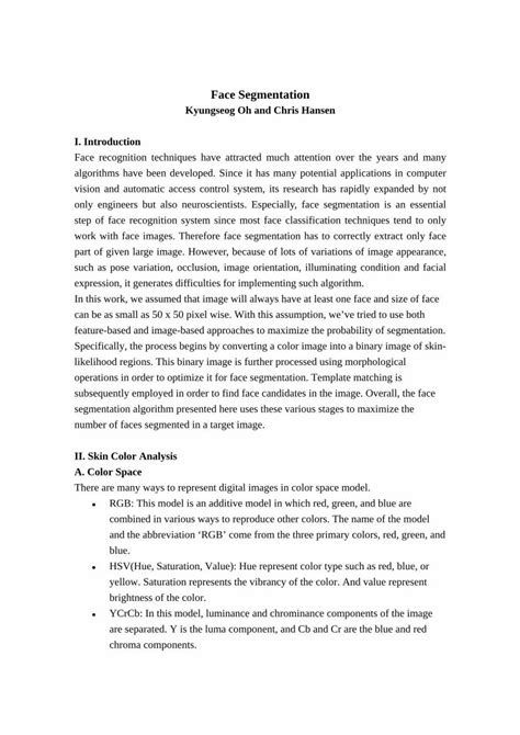 pdf face segmentation dokumen tips