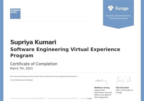 Supriya Kumari On Linkedin Goldmansachs Forage