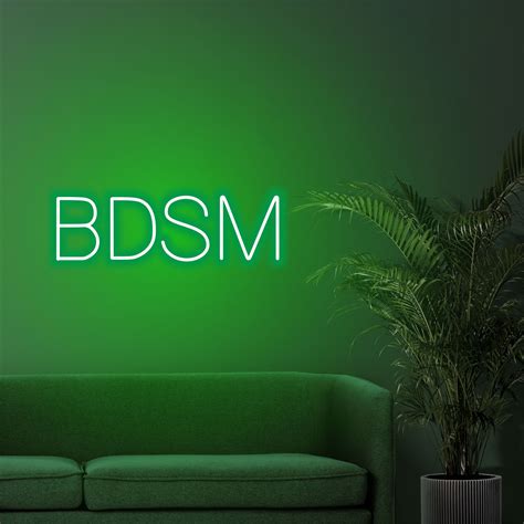 BDSM Neon Sign For Sex Shop Or Erotic Decor Gift For Dominant Or Submissive Etsy