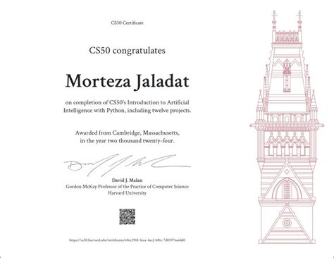 Completed Cs50ai Course At Harvard Morteza Jaladat Posted On The Topic Linkedin