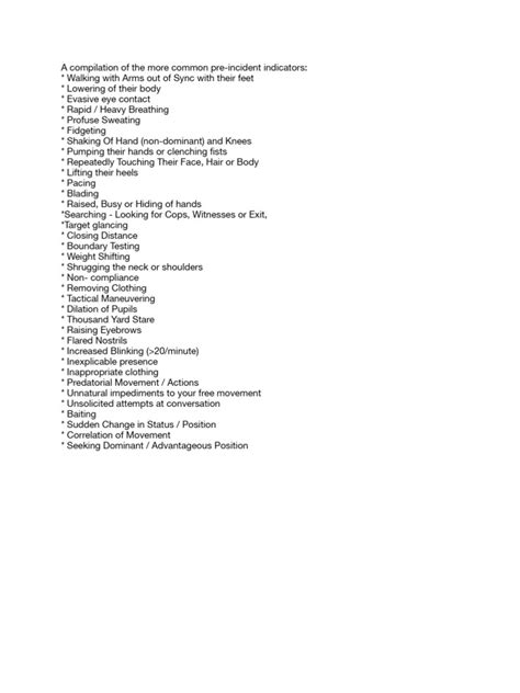 Pre Attack Indicators Pdf Pre Attack Indicators Pdf
