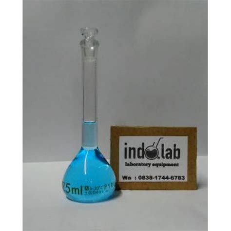 Jual Volumetric Flask Labu Ukur 25 Ml PYREX Indonesia Shopee Indonesia
