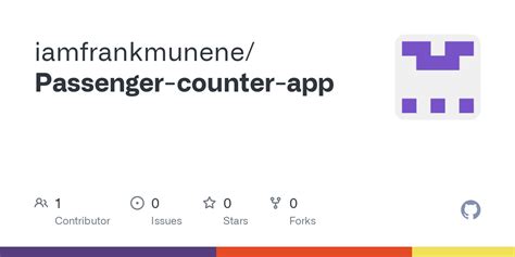 Github Iamfrankmunenepassenger Counter App