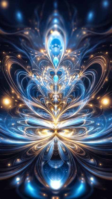 Abstract Digital Art Features Glowing Scales And Swirling Patterns For