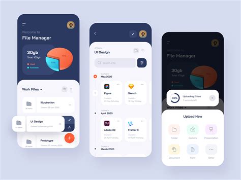 File Manager App Behance