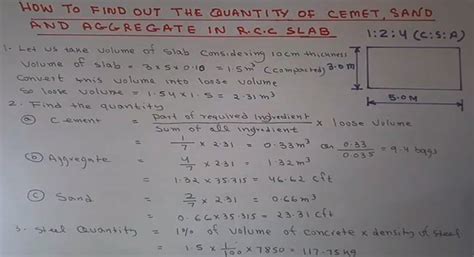 How To Calculate Cement Slab