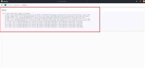 The Activity Log Under Hostname Shows Error In Administration Tab · Issue 103847 · Elastic