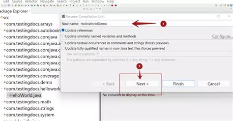 How To Rename A Class In Eclipse Ide