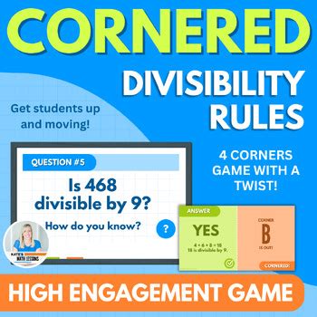 Divisibility Rules Activity Corners Fun Group Game For Google Slides Th Th