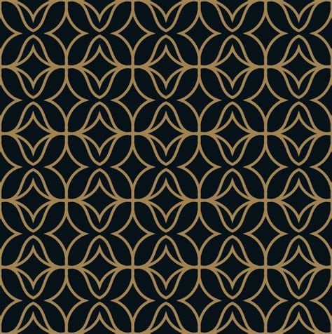 Premium Vector Seamless Pattern Elegant Linear Ornament Geometric Stylish Background Vector