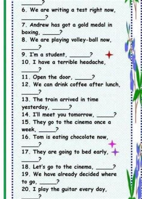 утворити розділові запитання під номерами 6 7 8 9 10 12 13 14 15 16 17 19 Школьные Знания Com