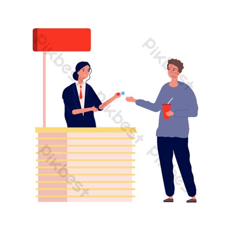 영화관 소년은 영화 엔터테인먼트 극장 그림을 보기 위해 엔터테인먼트 시간 관리자 및 방문자 벡터 문자로 3d 안경 영화관 방문 남자를 가져갑니다 일러스트 Png Eps