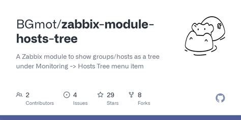 Github Bgmot Zabbix Module Hosts Tree A Zabbix Module To Show Groups Hosts As A Tree Under
