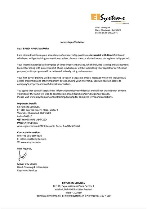 Swarupa Bandi On Linkedin Internship Javascript Reactjs Eisystemsandtechnologies