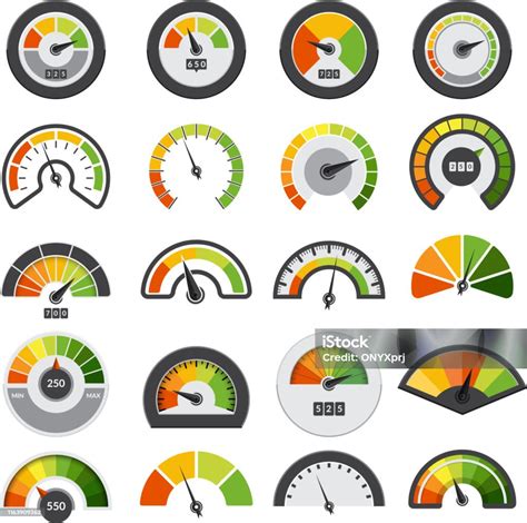 속도계 컬렉션입니다 속도 점수 측정 타코피터 레벨 인덱스 벡터 수집의 기호 계기판 측정기에 대한 스톡 벡터 아트 및 기타 이미지 계기판 측정기 속도계 아이콘 Istock