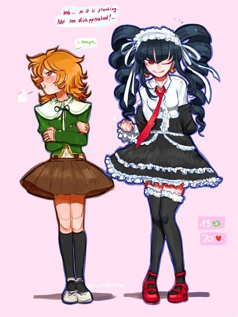 Celestia Ludenberg And Fujisaki Chihiro Danganronpa And 1 More Drawn