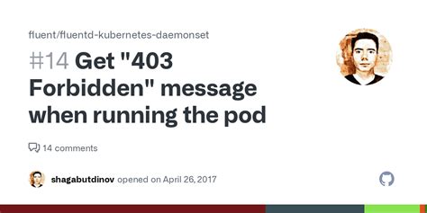 Get Forbidden Message When Running The Pod Issue Fluent Fluentd Kubernetes