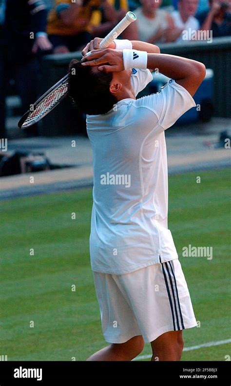 Wimbledon 3rd Day 2662002 Psrichaphan Wins His Match With Aagassi Picture David