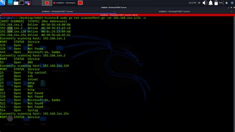 gonet scanner golang network scanner with arp discovery and own