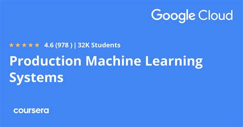 Production Machine Learning Systems Coursera