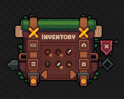 Adventure Ui Ui Pixel Art Asset Pack