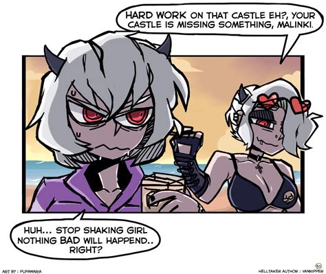 Malina And Zdrada Helltaker Drawn By Pupawaria Danbooru