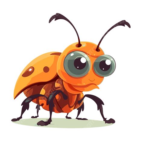 Bug Clipart Kartun Bug Dengan Mata Besar Vektor Serangga Clipart Kartun Png Dan Vektor Dengan