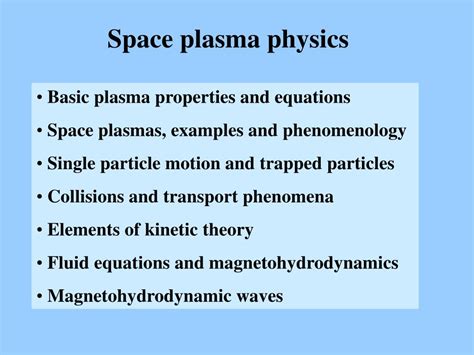Ppt Space Plasma Physics Powerpoint Presentation Free Download Id 1044935