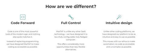 Maxtaf Automation Technology Solutions Platforms Powerful Robust Intuitive Accessible