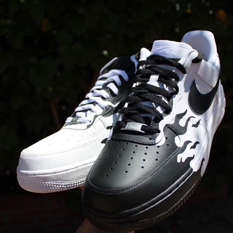 Black And White Af1s🔥 Custom Sneakers Diy Swag Shoes Custom Shoes