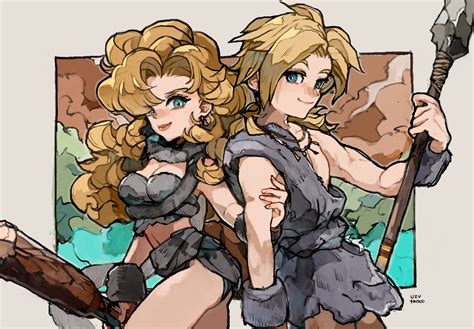 Ayla And Kino Chrono Trigger Drawn By Uzutanco Danbooru