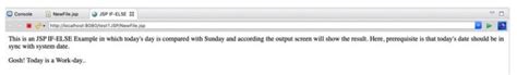 jsp if else how does if else statement work examples