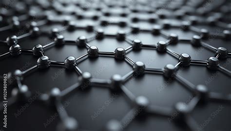 Closeup View Of A Graphene Sheet Showcasing A Oneatomthick Layer Of Carbon Atoms Arranged In A